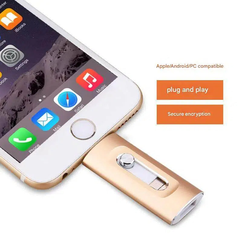 3-in-1 OTG USB Flash Drive for iPhone Android PC | GleeMart